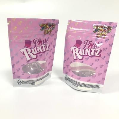 China Aluminum Foil Herbal Incense Packaging k Mylar Foil Runtz Bag With k for sale