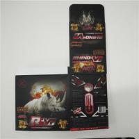 China ABS Material Plastic Pill Bottles Rhino 12 Blister Packaging Card Display Box for sale