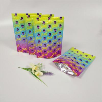 China Double Zipper Custom Printed Stand Up Pouches Laminated Aluminum Foil Bags shiny Surface for sale