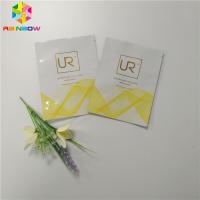 China Moisture Proof Cosmetic Packaging Bag Plastic Aluminum Foil Glossy Printing Surface for sale