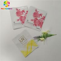 China Plastic Cosmetic Packaging Bagsample Sachet Facial Mask Three Sides Seal Bag for sale