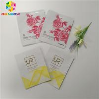 China Plastic Cosmetic Packaging Bagsample Sachet Facial Mask Three Sides Seal Bag for sale