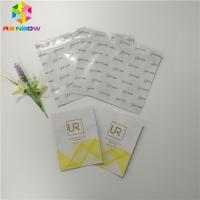 China Biodegradable Plastic Foil Bags Three Side Sealed Facial Mask Packaging For Cosmetic for sale