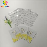 China Biodegradable Plastic Foil Bags Three Side Sealed Facial Mask Packaging For Cosmetic for sale
