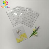 China Biodegradable Plastic Foil Bags Three Side Sealed Facial Mask Packaging For Cosmetic for sale