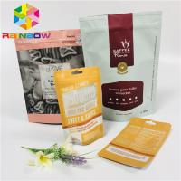 China Matte Tea Bags Packaging Stand Up Aluminum Foil Bag With Zipper / Tearing Notch for sale