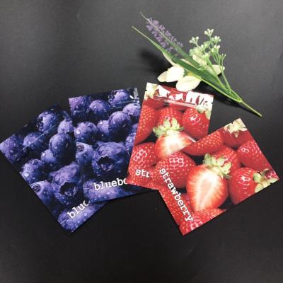 China Biodegradable Three Side Seal Pouch Herbal Incense Small Sachet k Plastic Runtz Weed Seed Bag for sale