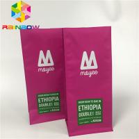 China Waterproof Foil Pouch Packaging Stand Up Coffee Bag Gravnre Printing With Vent for sale