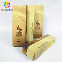 China Custom Printed Stand Up Zipper Pouch Bags Moisture Barrier Side Gusset Flat Bottom for sale