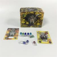China Mini Plastic PS Bottle Blister Pack Packaging Rhino 69 Pills Capsule Bullet Shape Container for sale