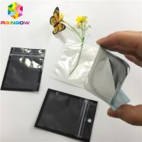 China Clear Front Plastic Mylar k Stand Up Pouches Three Side Seal For USB Cable for sale