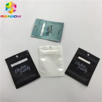 China Clear Front Plastic Mylar k Stand Up Pouches Three Side Seal For USB Cable for sale