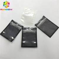 China Clear Front Plastic Mylar k Stand Up Pouches Three Side Seal For USB Cable for sale