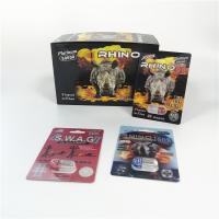 China Customized Logo Blister Card Packaging Private Labels Single Foil Rhino 3D 69 7 Black Panther for sale
