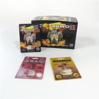 China 3D Cards Plastic Blister Packaging  Rhino 100k 150k 200k Male Enhancement Pill Pack for sale