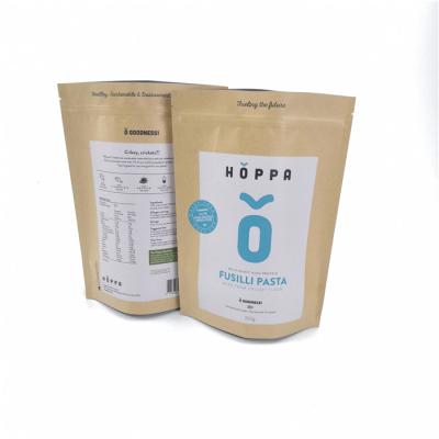 China Recyclable Kraft Customized Paper Bags Private Label Durable For Packaging Foods for sale