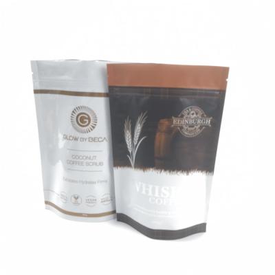 China Zip Lock Plastic Pouches Packaging Aluminum Foil Coffee Bags Gravnre Printing for sale