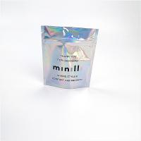 China Customized Size Makeup Organizer Bag Holographic Hologram Laser Mylar k for sale