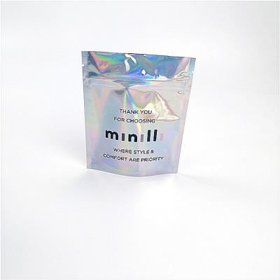 China Customized Size Makeup Organizer Bag Holographic Hologram Laser Mylar k for sale