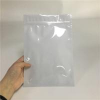 China Small Foil Pouch Packaging Gold Silver Foil Zip Lock Bag With One Side Clear for sale