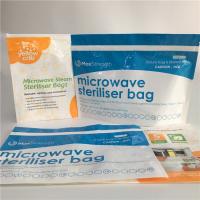 China Oven Microwave Cooking Stand Up Zipper Pouch For Liquid Organic Soup Packaging for sale