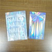 China Biodegradable Iridescent Mylar Laser Pouch Plastic Bag Packaging Salt Coffee Body Scrub for sale