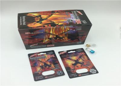 China Rhino 69 3d Blister Card Packaging Capsule Pill Custom Color With Display Paper Box for sale