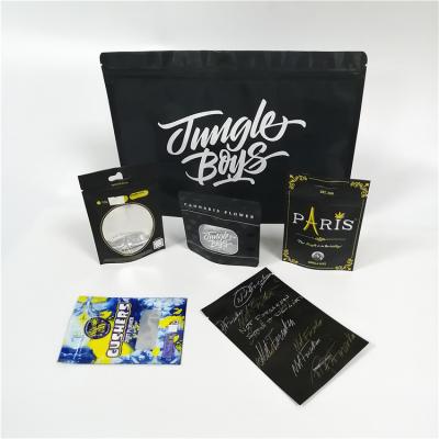 China Clear Window Aluminum Foil Pouch Packaging Cbd Weed Mylar Plastic Doypack Pack With Zipper for sale