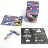 China Brand Rhino 69 Capsule Pills Blister Card Plastic 3d Sex Pills Packing Customized for sale