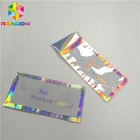 China Hologram Envelop Foil Bag Aluminium Foil Pouch Self Adhesive Three Sided Seal for sale