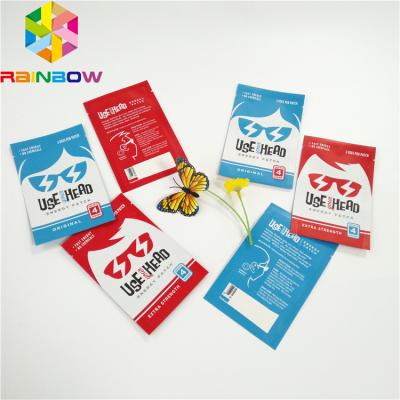 China Plastic Mylar Flat Packets Aluminum Foil Bags Laminated Facial Mask Pouch With Tear Notch for sale