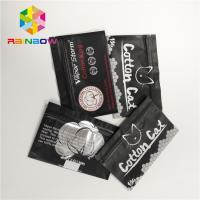 China Plastic Mylar Flat Packets Aluminum Foil Bags Laminated Facial Mask Pouch With Tear Notch for sale