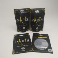 China Clear Window Stand Up Pouch Smell Proof CBD Packaging Bag With Childproof Zipper for sale
