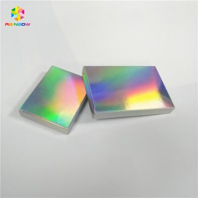 China Cardboard Hologram Paper Gift Box Packaging Make Up Cosmetic Products Application for sale