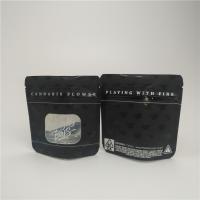 China Matte Black Mylar Aluminum Foil Stand Up Pouch Medical Tobacco Leaf Packaging for sale
