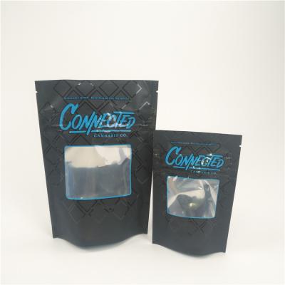 China Waterproof Plastic Pouches Packaging Aluminum Foil Frosted BOPP Laminated Mylar Logo Printing for sale