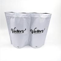 China Matte White Large Capacity Powder Packaging Bag Lined Aluminum Foil With Zipper for sale