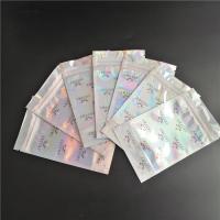 China Holographic Laser Aluminum Foil Bags Gravure Printing For Eyelashes Cosmetics Packaging for sale