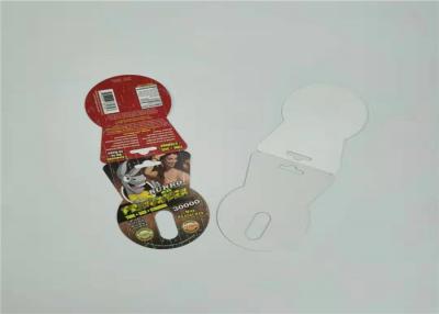 China One Set Sex Pill Paper Card Packaging Red Sliver Rhino V7 Blister Card Custom Color for sale