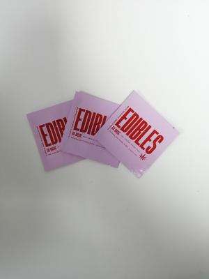 China 3.5/7 Grams Plastic Mylar k Smell Proof Weed Bags For Gummies Flower Packaging for sale
