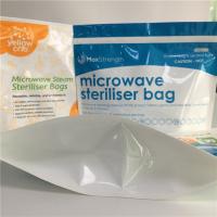 China k Microwave Bottom Gusset Bags Glossy Stand Up Plastic Sterilizer Retort Pouch for sale