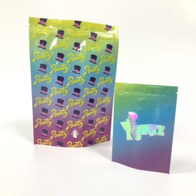 China 3.5 Grams Stand Up Herbal Incense Packaging Mylar k Weed Smell Proof Runtz Hemp Bags for sale