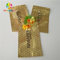 China Matte Glossy k Plastic Bags Packaging Metallic Gold Foil Sachet For Cbd Kratom for sale
