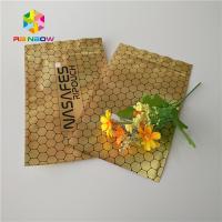 China Matte Glossy k Plastic Bags Packaging Metallic Gold Foil Sachet For Cbd Kratom for sale