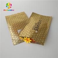 China Matte Glossy k Plastic Bags Packaging Metallic Gold Foil Sachet For Cbd Kratom for sale