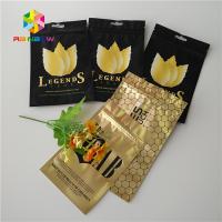 China Smell Proof Custom Printed Sative Leaves Packaging Smoking Weed Bags For Tobacco for sale