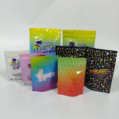 China 3.5/7 Grams Stand Up Aluminum Foil Bags Mylar k Herbal Incense Weed Runtz Hemp Pills Packaging for sale