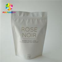 China White Plastic Stand Up Body Scrub Cosmetic Packaging Bag For Sea Salt Bathing Skin Care for sale