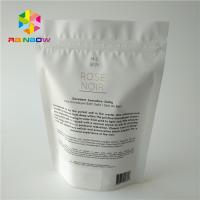 China White Plastic Stand Up Body Scrub Cosmetic Packaging Bag For Sea Salt Bathing Skin Care for sale