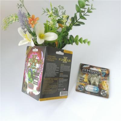 China Customized 3D Blister Pack Packaging Man Sexual Performance Enhancement Pill Blisters for sale